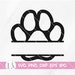 Paw Print Monogram Bundle Svg Paw Svg Paw With Claw Svg Animal Paw Svg ...