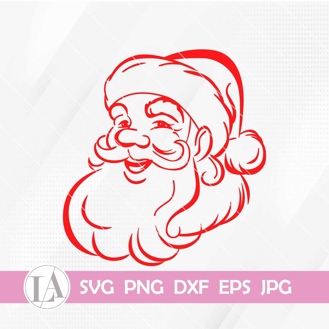 Vintage Santa Svg Santa Claus Svg Santa Head Png Santa Face Png Santa ...