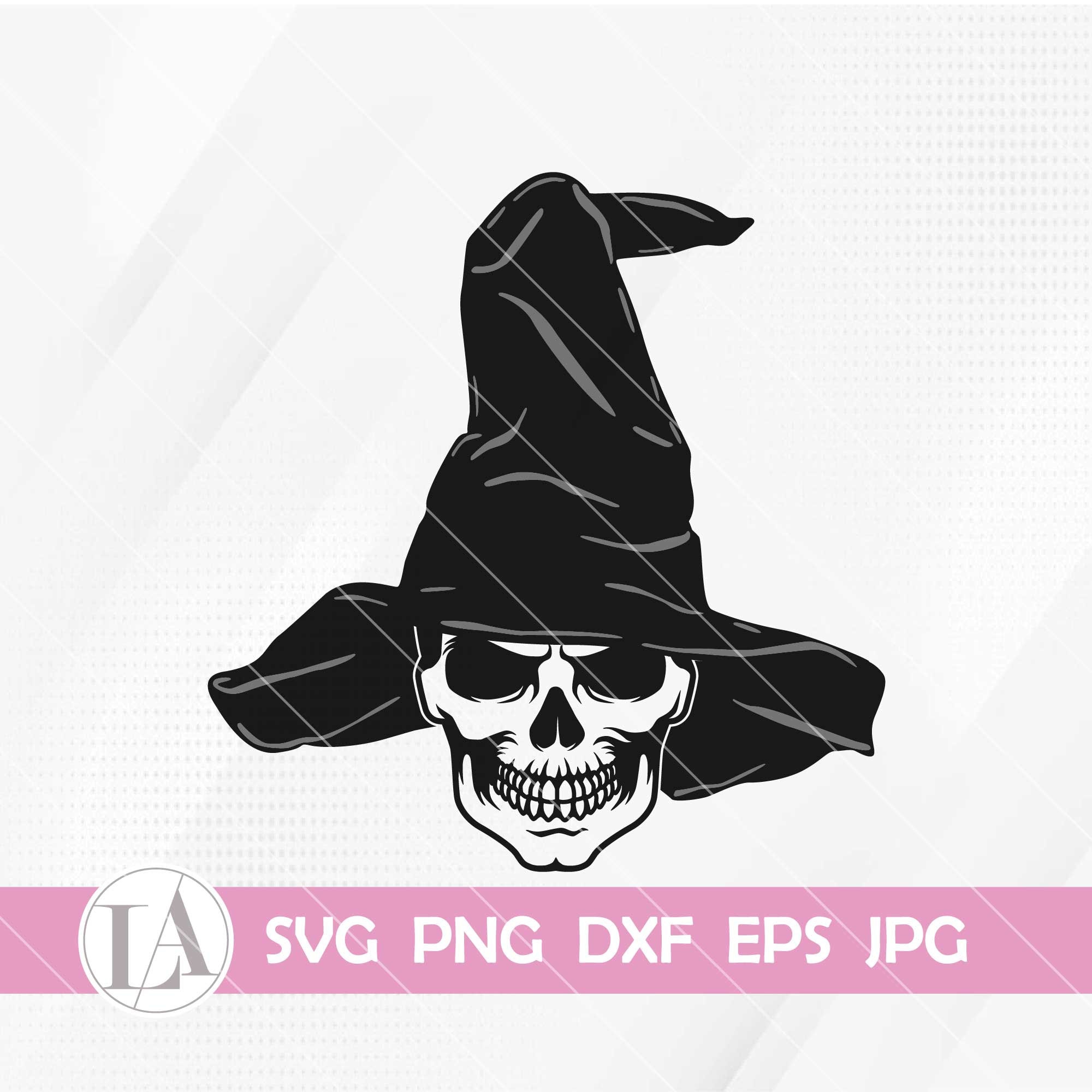 Skull Svg Witch Skull Svg Witches Svg Skeleton Svg - Etsy