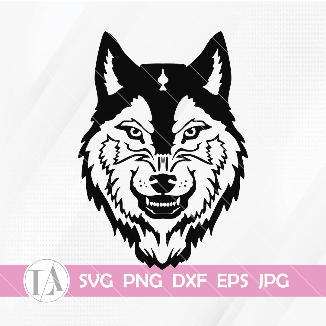 Wolf Svg File | Wolf Face Svg | Wolf Head Svg | Wild Animal Svg ...