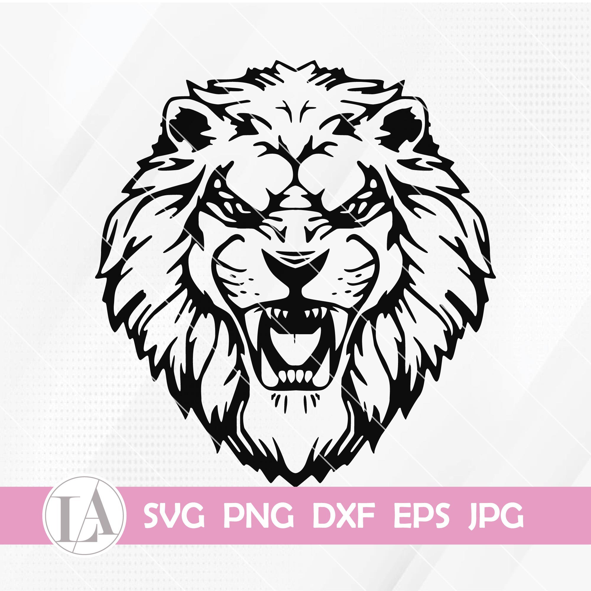 Lion Svg Lion Face Svg Angry Lion Silhouette Cameo Lion - Etsy