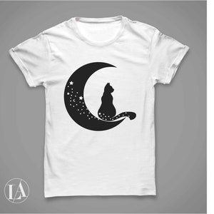 Celestial Cat Moon Svg, Mystical Cat Svg, Celestial Cat Svg, Magic Cat ...