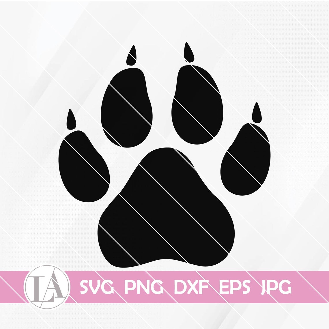 Paw Print Bundle Svg Paw Svg Paw With Claw Svg Animal - Etsy