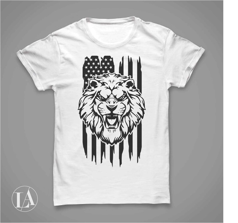 Lion With US Flag Svg | Patriotic Lion Svg | Lion Svg | Lion Png | Lion ...