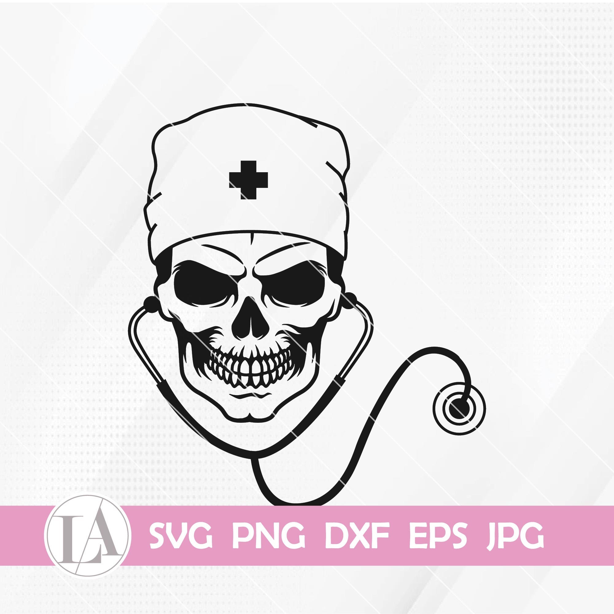 Doctor Skull With Stethoscope Svg Medical Skull Svg - Etsy
