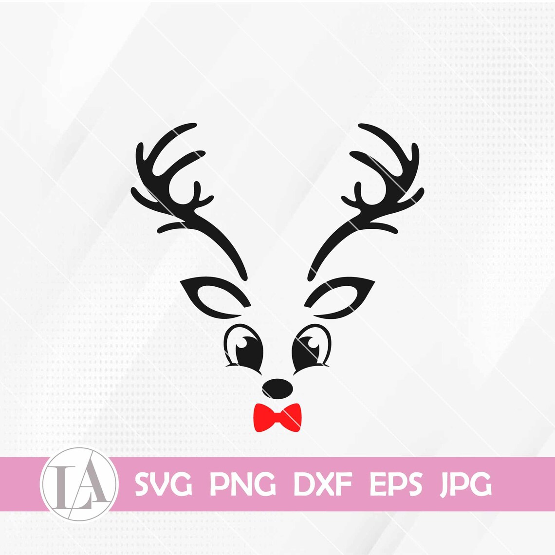 Christmas Reindeer Faces Bundle Christmas Reindeer Svg - Etsy
