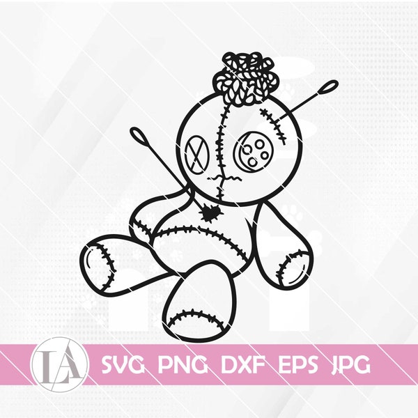Voodoo Doll Svg - Etsy