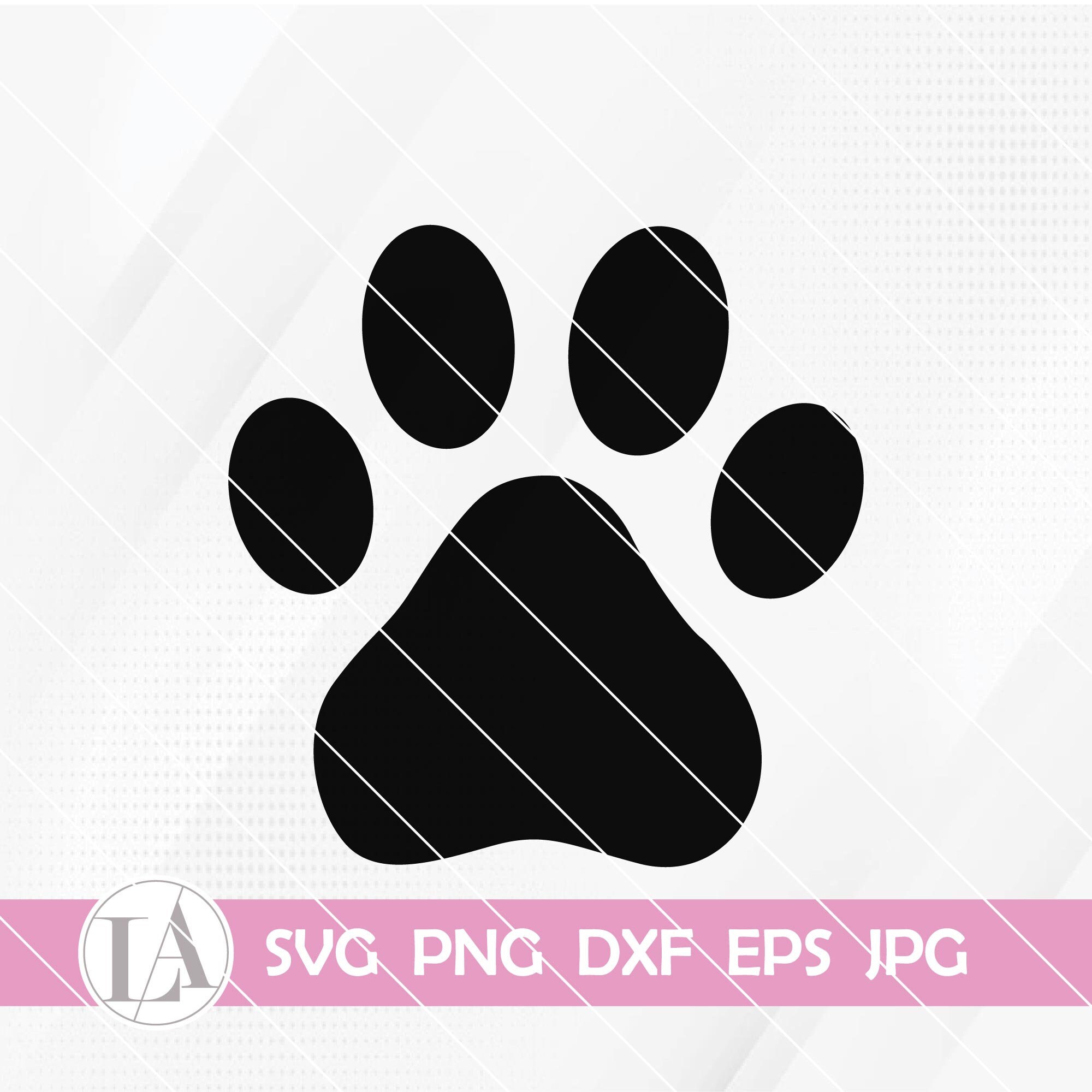 Dog Paw Print Bundle Silhouette Paw Print Paw Print - Etsy