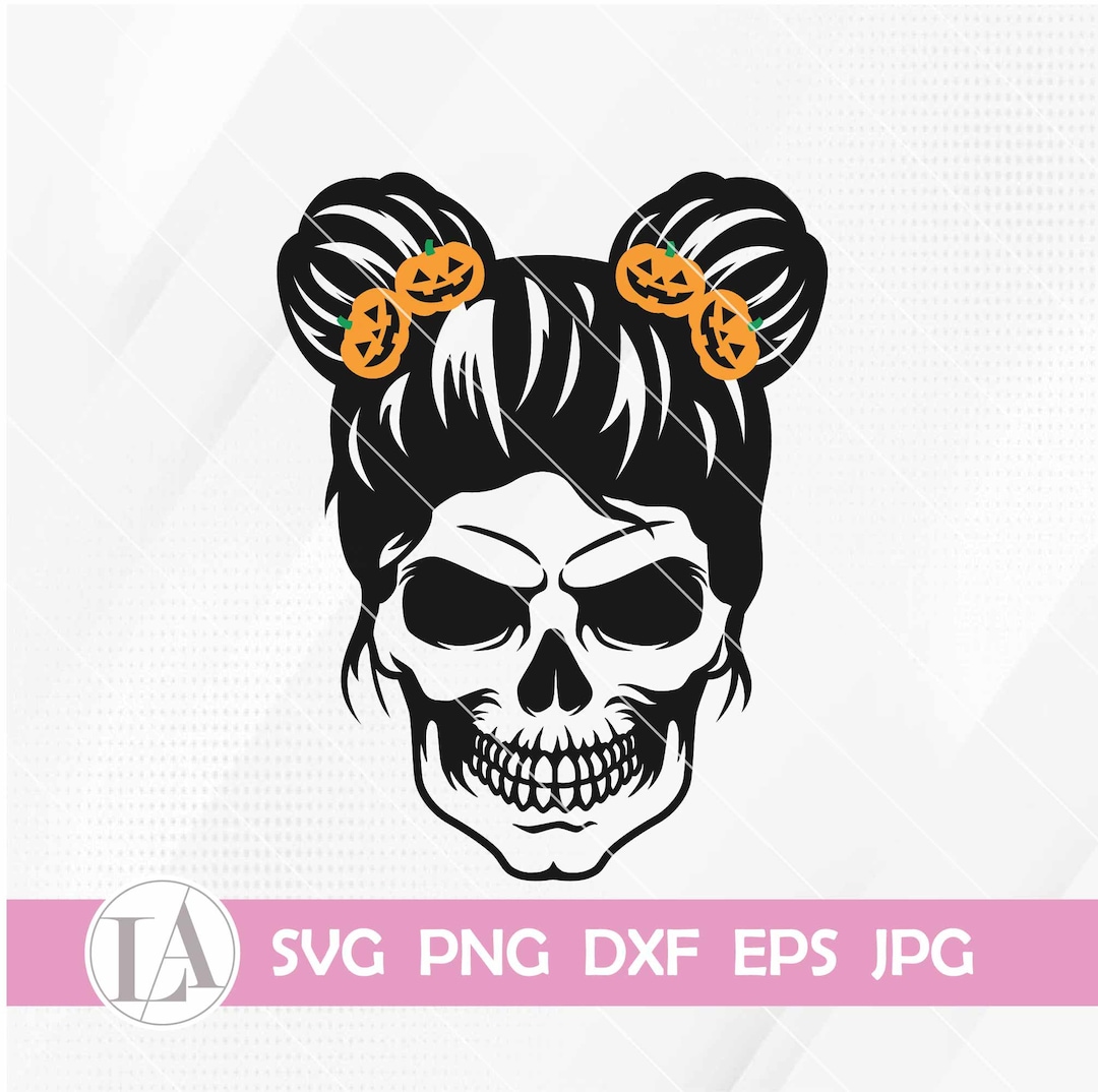 Skull Svg | Halloween Svg | Skeleton Png | Skull With Pumpkin Svg ...