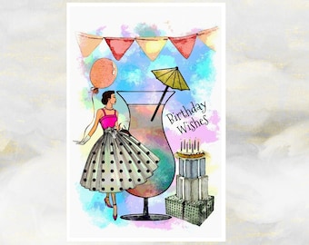 Pin up Birthday | Etsy