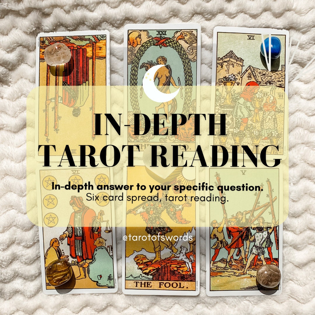Tarot Reading Detailed Psychic Reading - 6 Card Spread In-depth Tarot ...