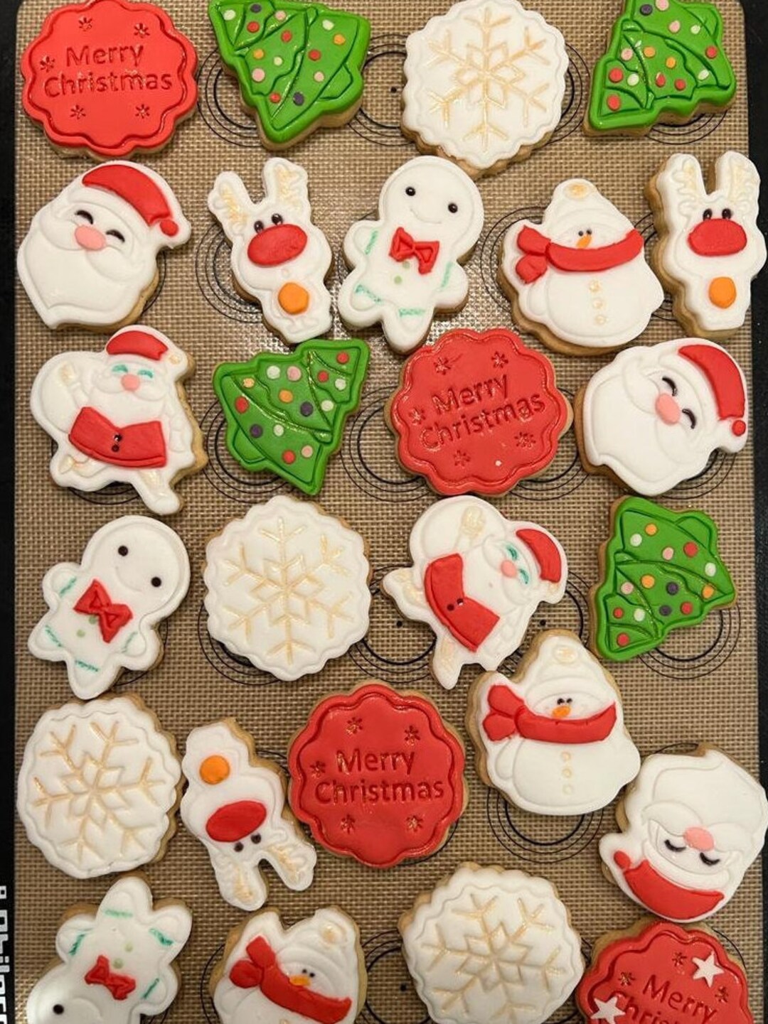 Christmas Cookies With Icing Decorated - Etsy