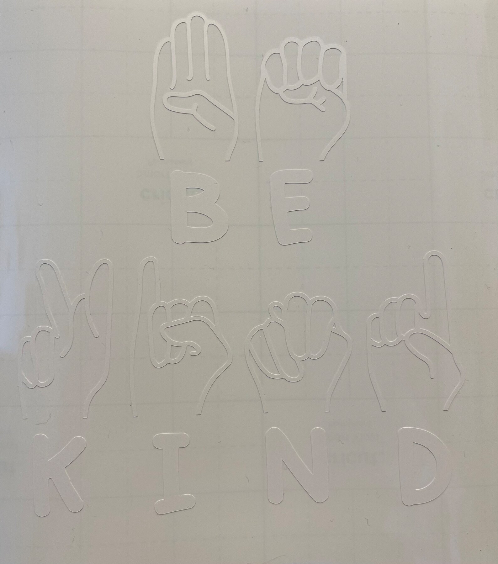 Be Kind ASL Vinyl Decal - Etsy