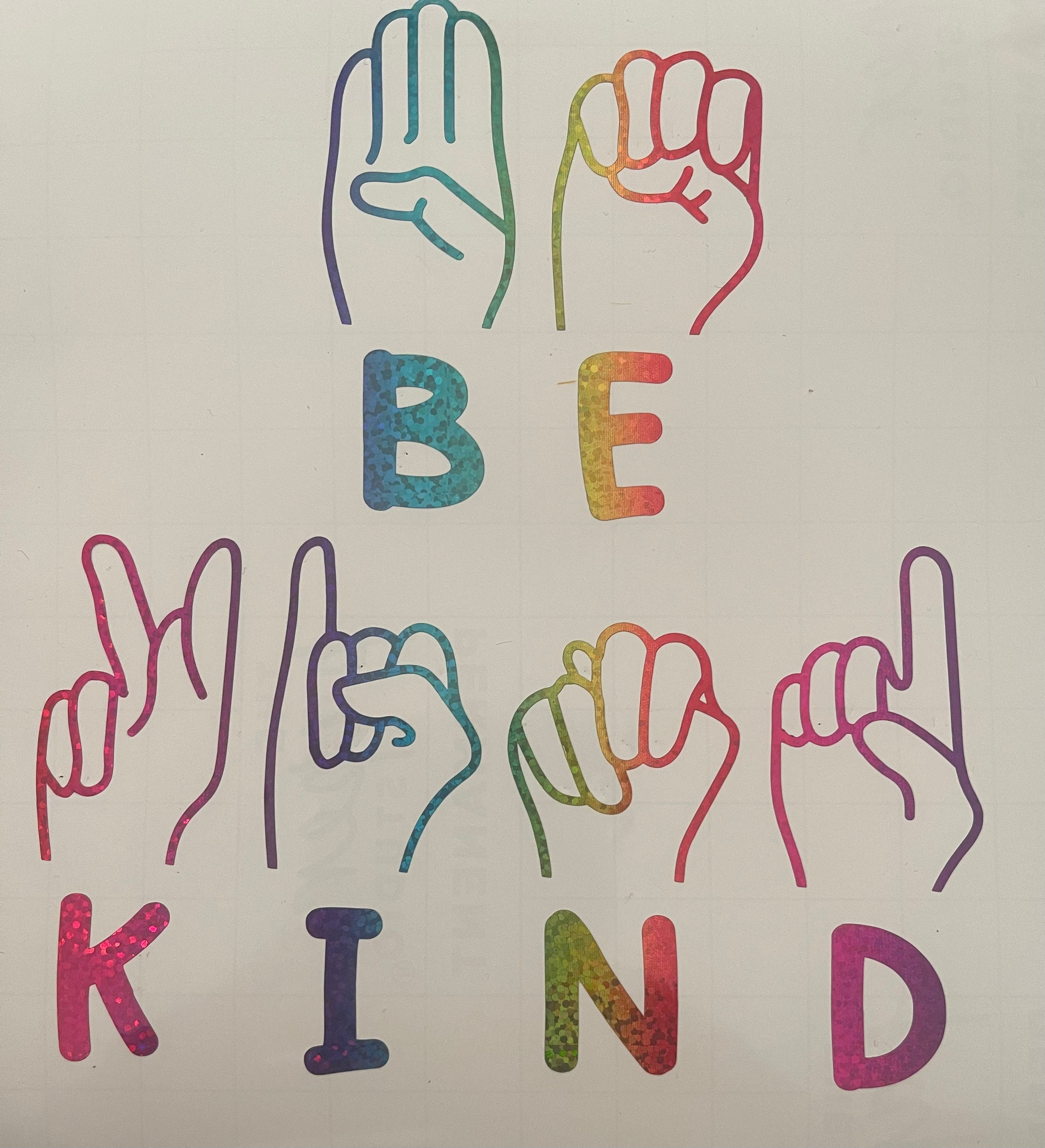 Be Kind ASL Vinyl Decal - Etsy