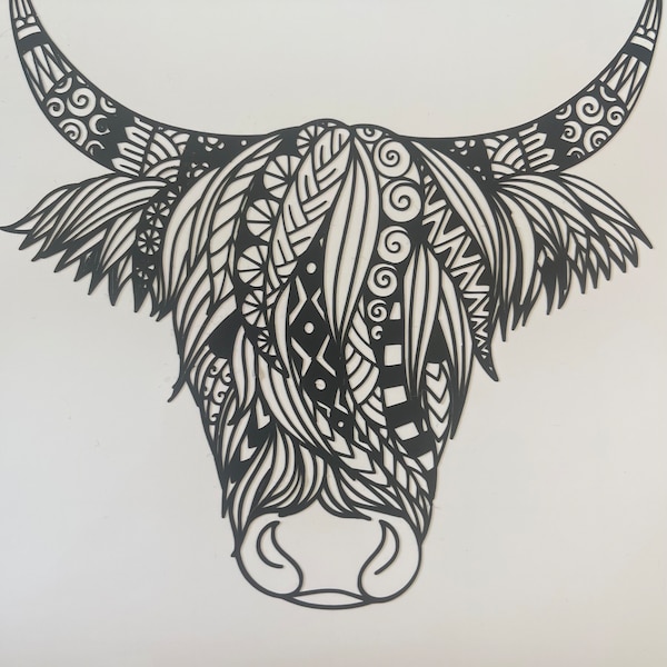 Zentangle Cow - Etsy