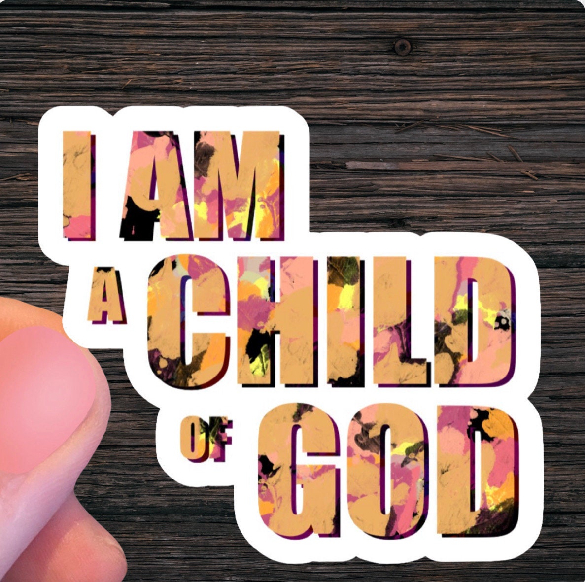 I Am a Child of God Sticker for New Believers in Bible Study - Etsy