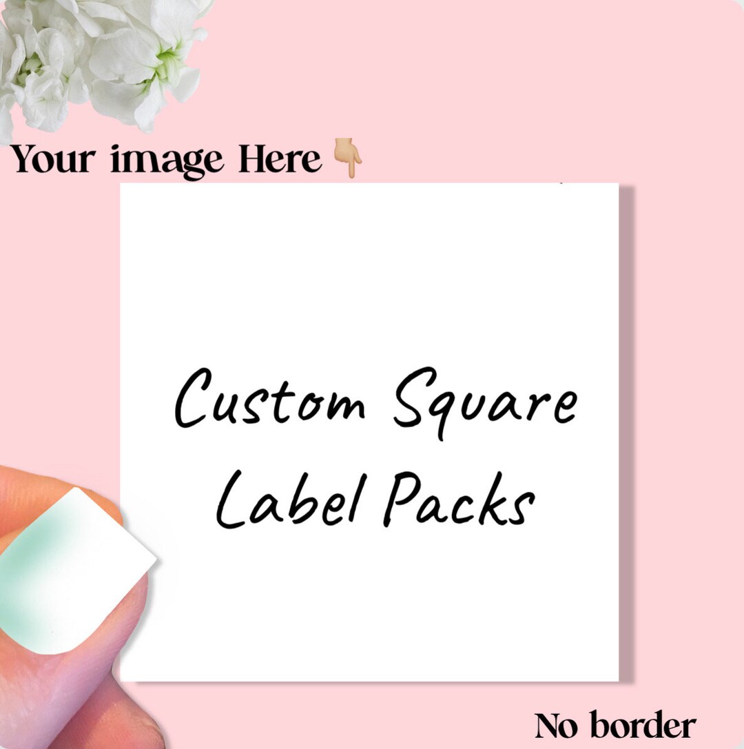 Custom Square Label Packs | Custom Business Logo Stickers | Custom ...