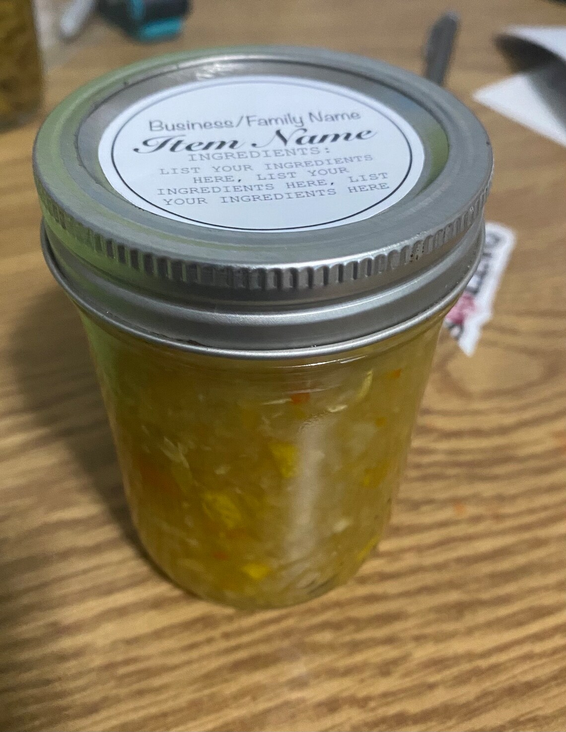 Canning Labels | Ingredient Stickers | Ingredient Labels | Custom ...