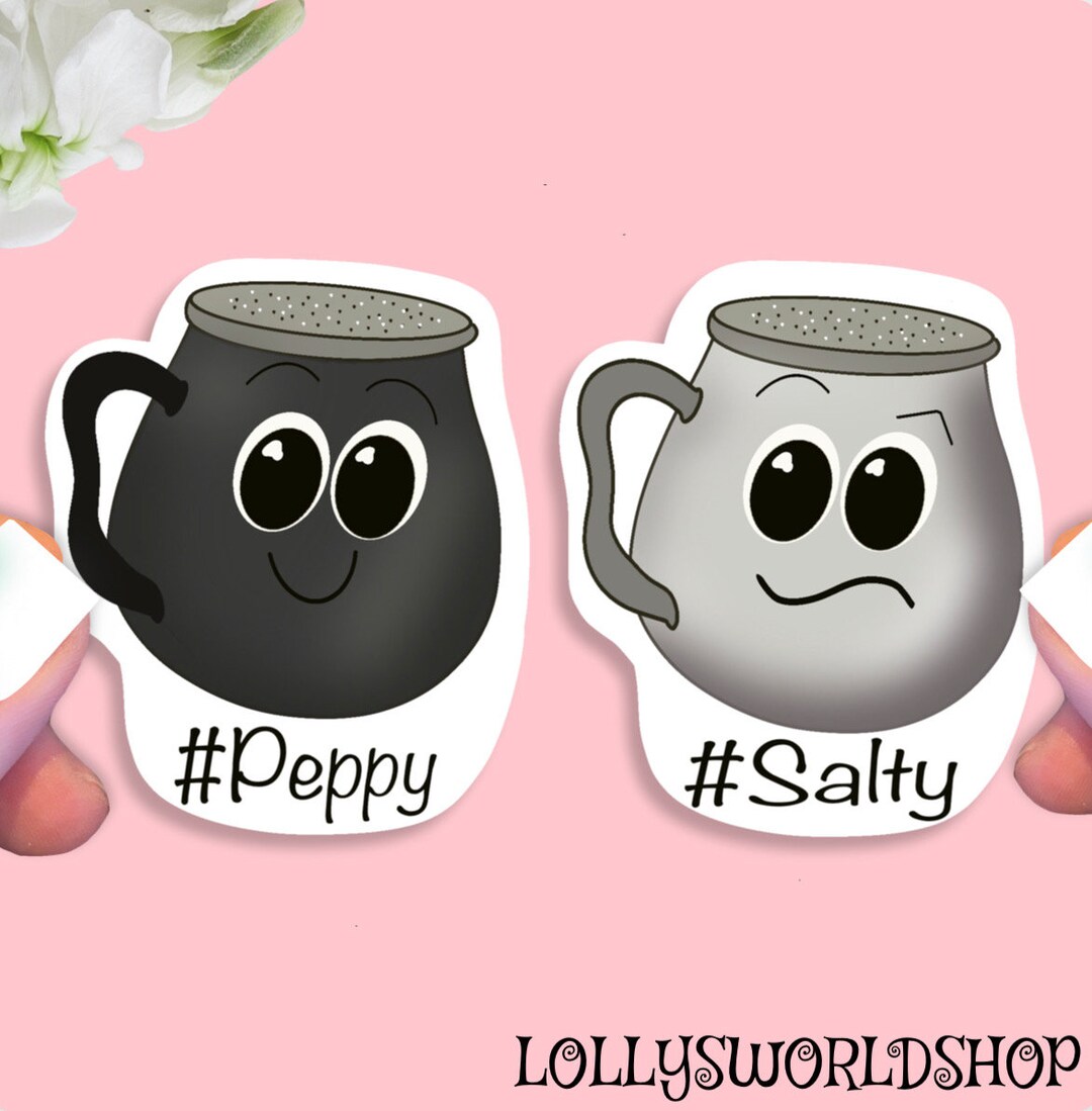 Adorable Salt and Pepper Sticker Set - Perfect for Kitchen Decor and ...