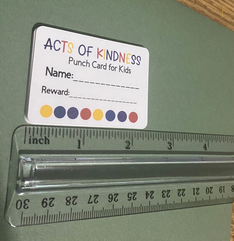 Acts of Kindness Punch Cards for Teachers, Parents, Kids, and Students ...