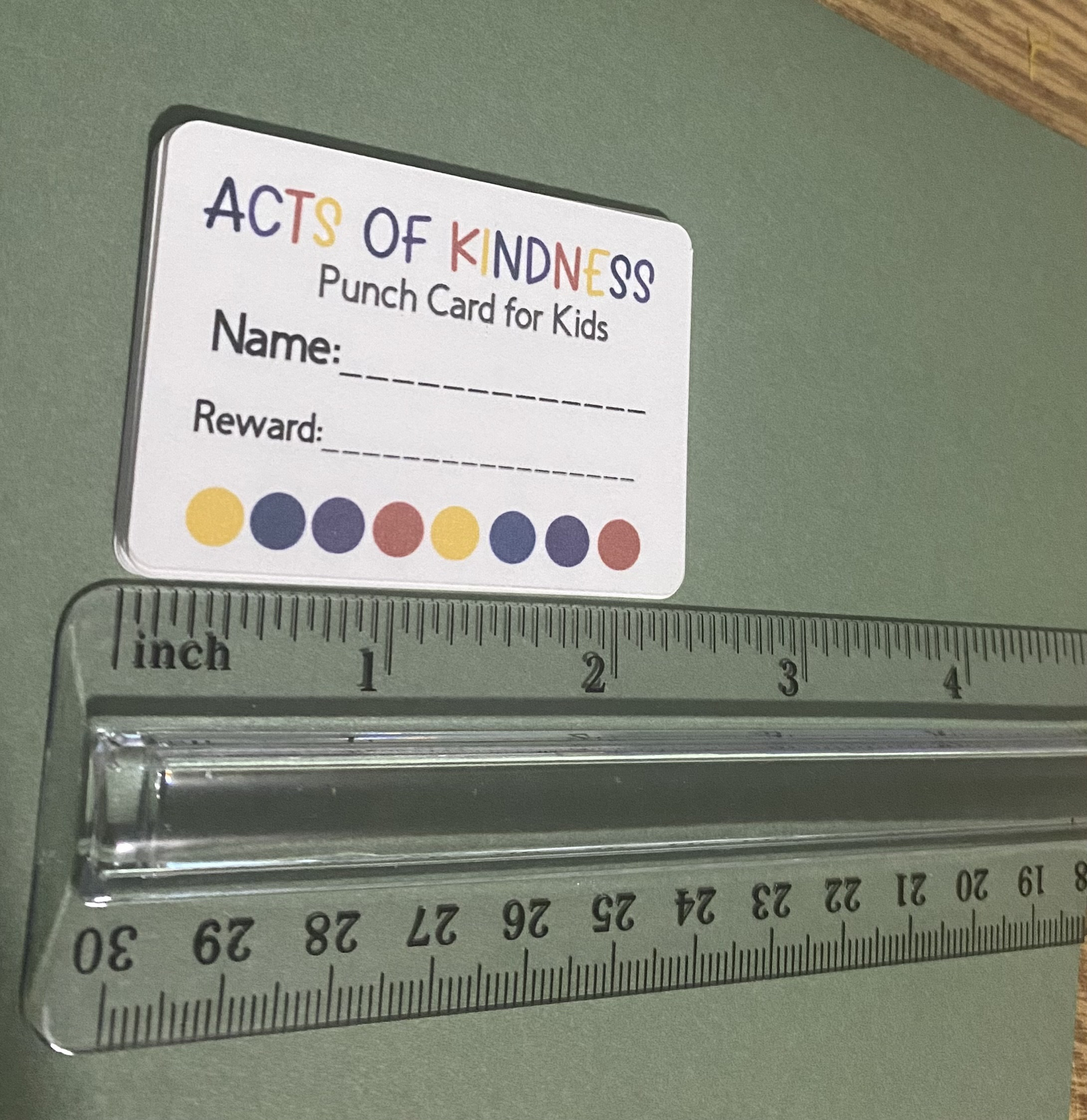 Acts of Kindness Punch Cards for Teachers, Parents, Kids, and Students ...