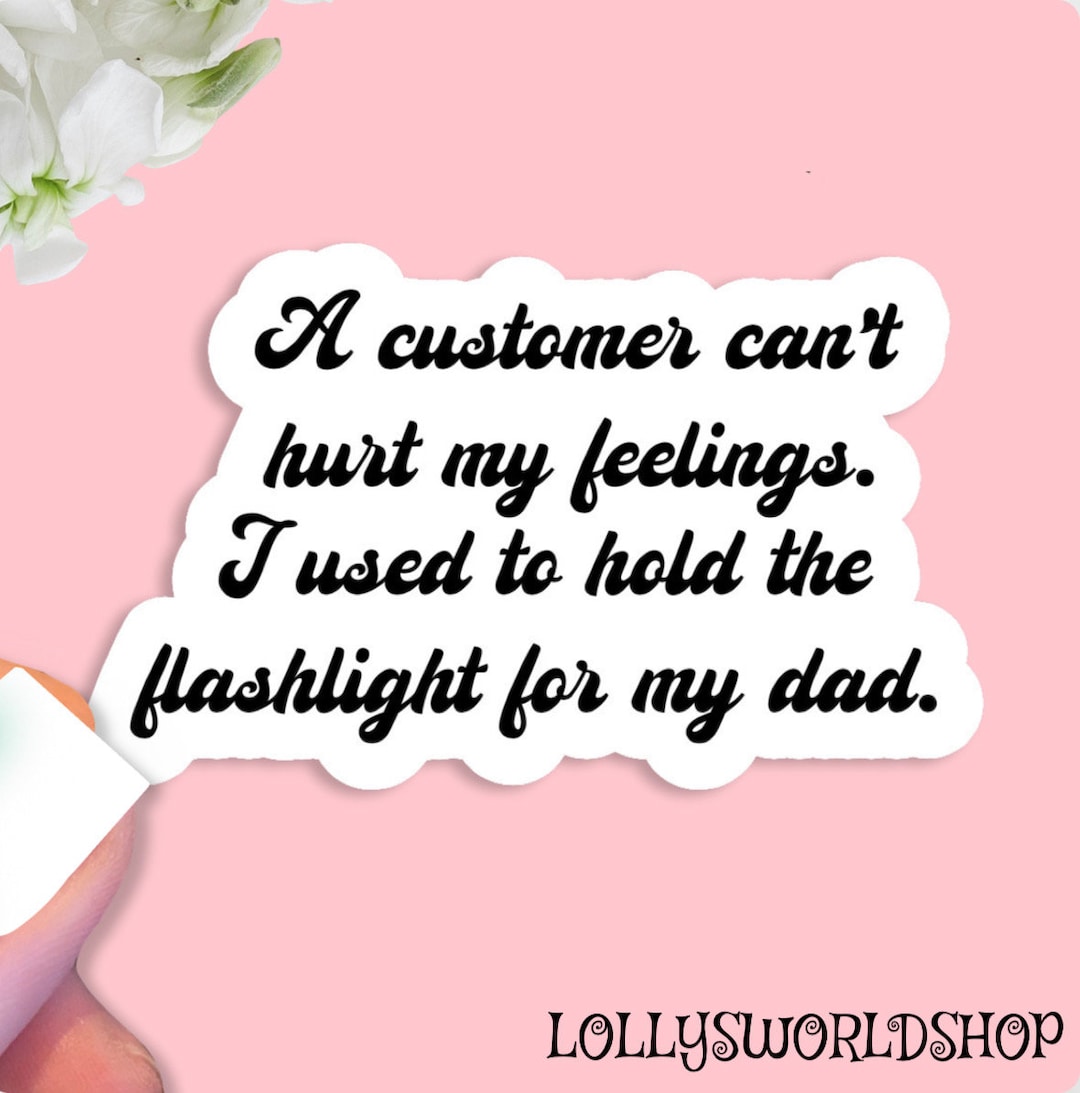 Customer Service Dad Joke Stickers - Etsy