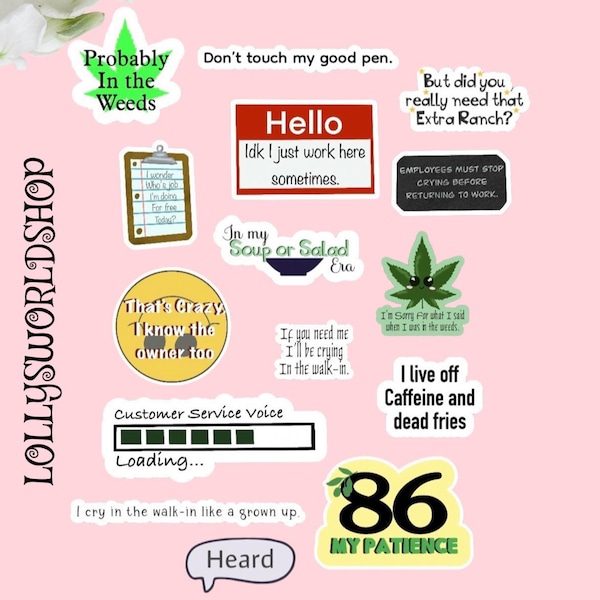 Funny Stickers - Etsy