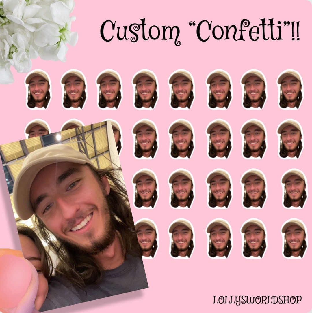 Custom Face Confetti: Funny Party Decorations - Etsy