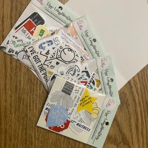 Server Sticker Pack, Funny Restaurant Stickers, Service Industry ...