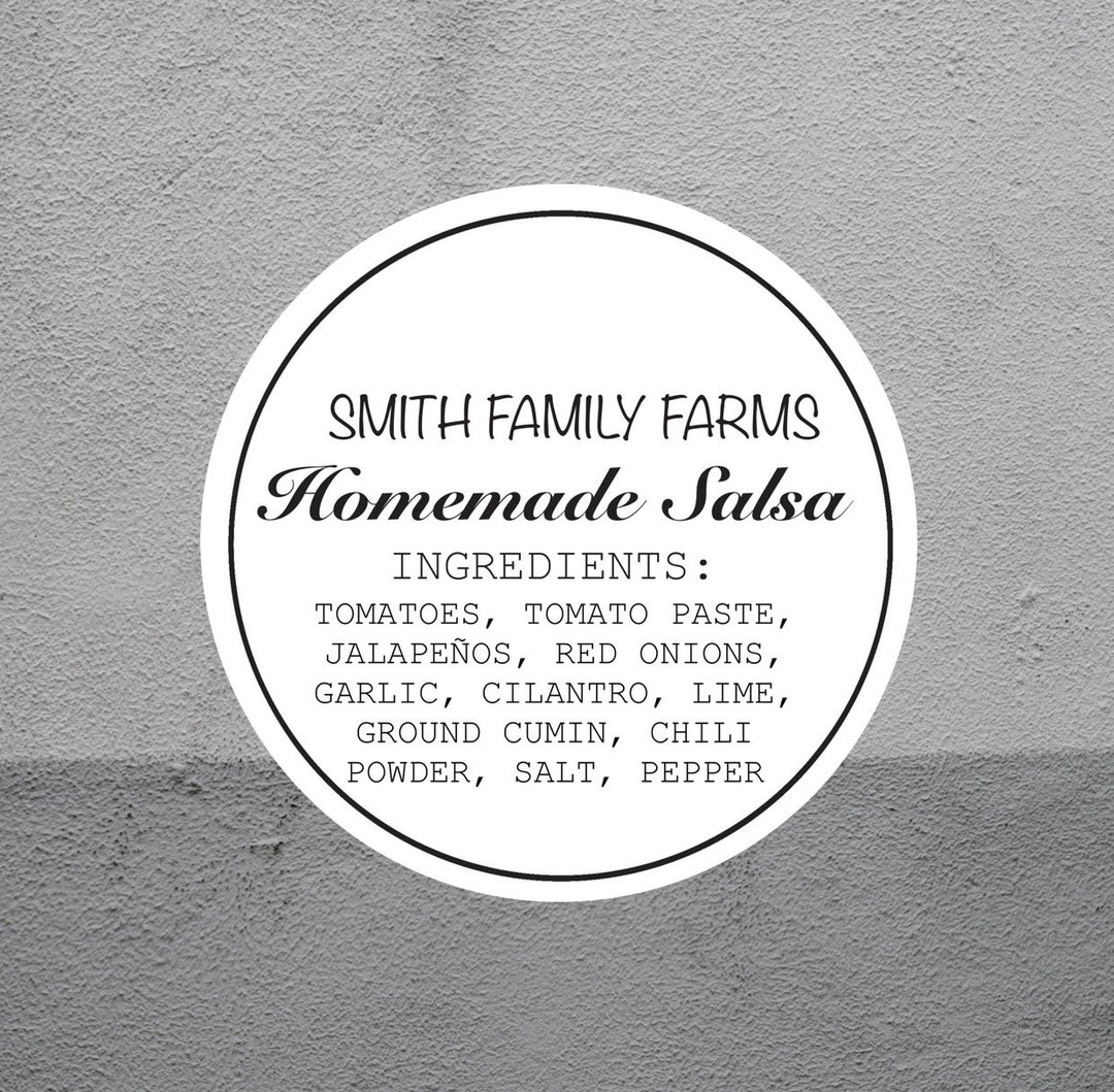 Ingredient Stickers Ingredient Labels Custom Labels Product Stickers ...