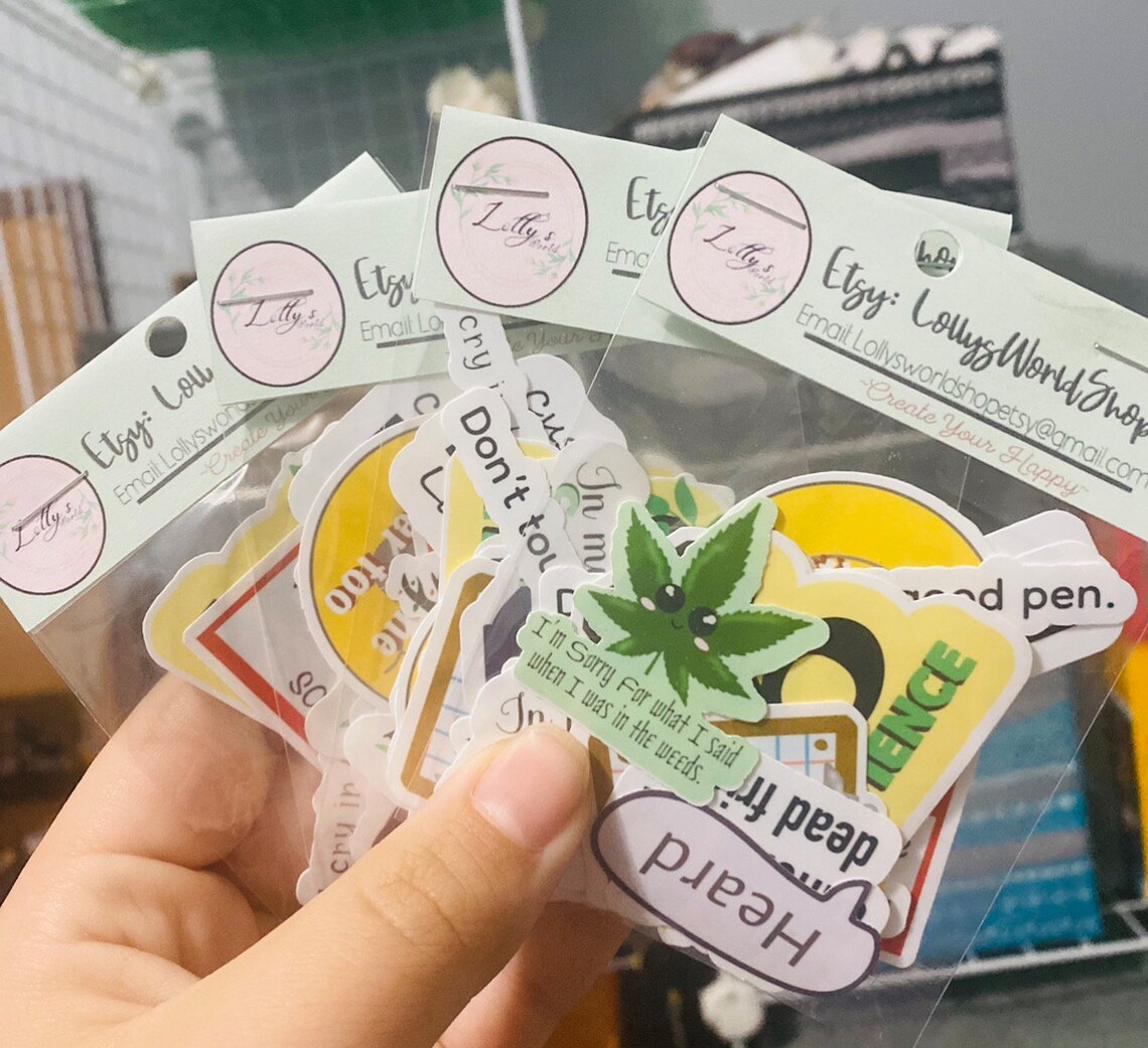 Server Sticker Pack, Funny Restaurant Stickers, Service Industry ...