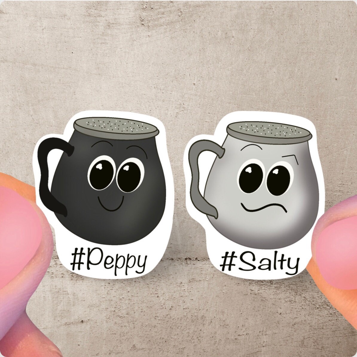 Adorable Salt and Pepper Sticker Set Perfect for Kitchen Decor and ...