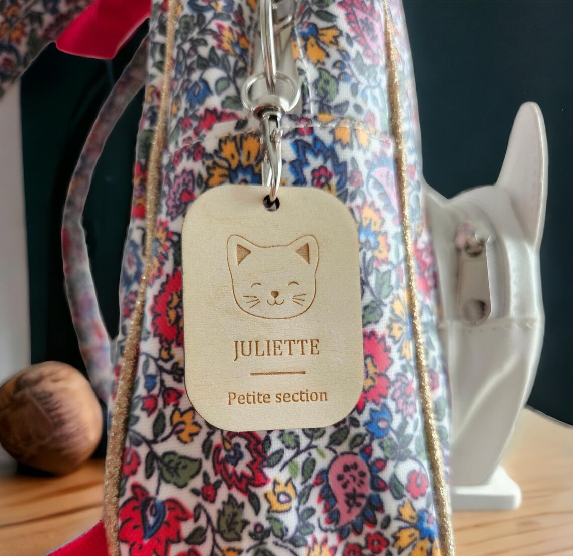 Étiquette Personnalisée en Bois pour Cartable ou Sac à Dos - 12 Modèles ...