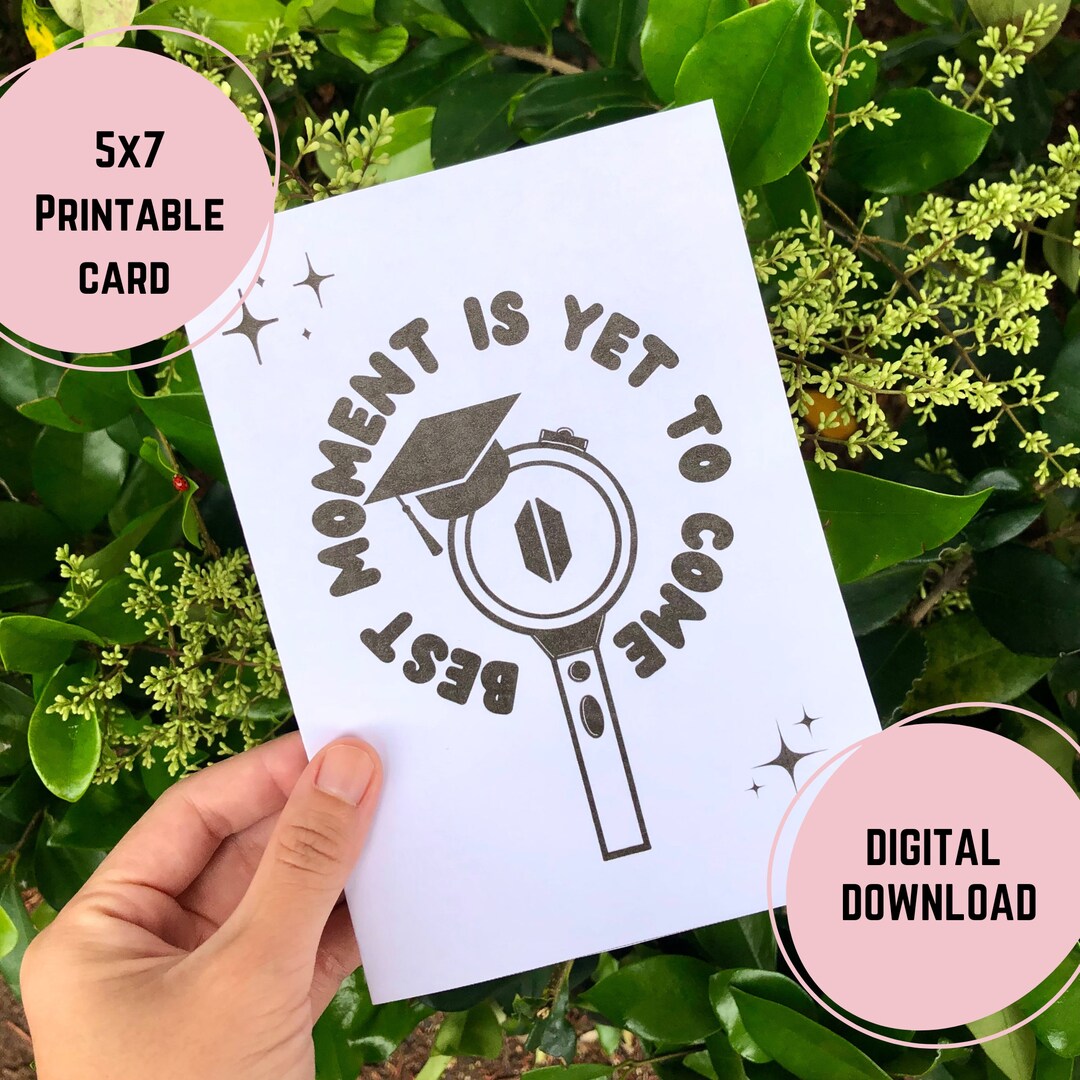 ARMY Graduation Card | Kpop Cards, Kpop Greeting Cards, Graduation ...