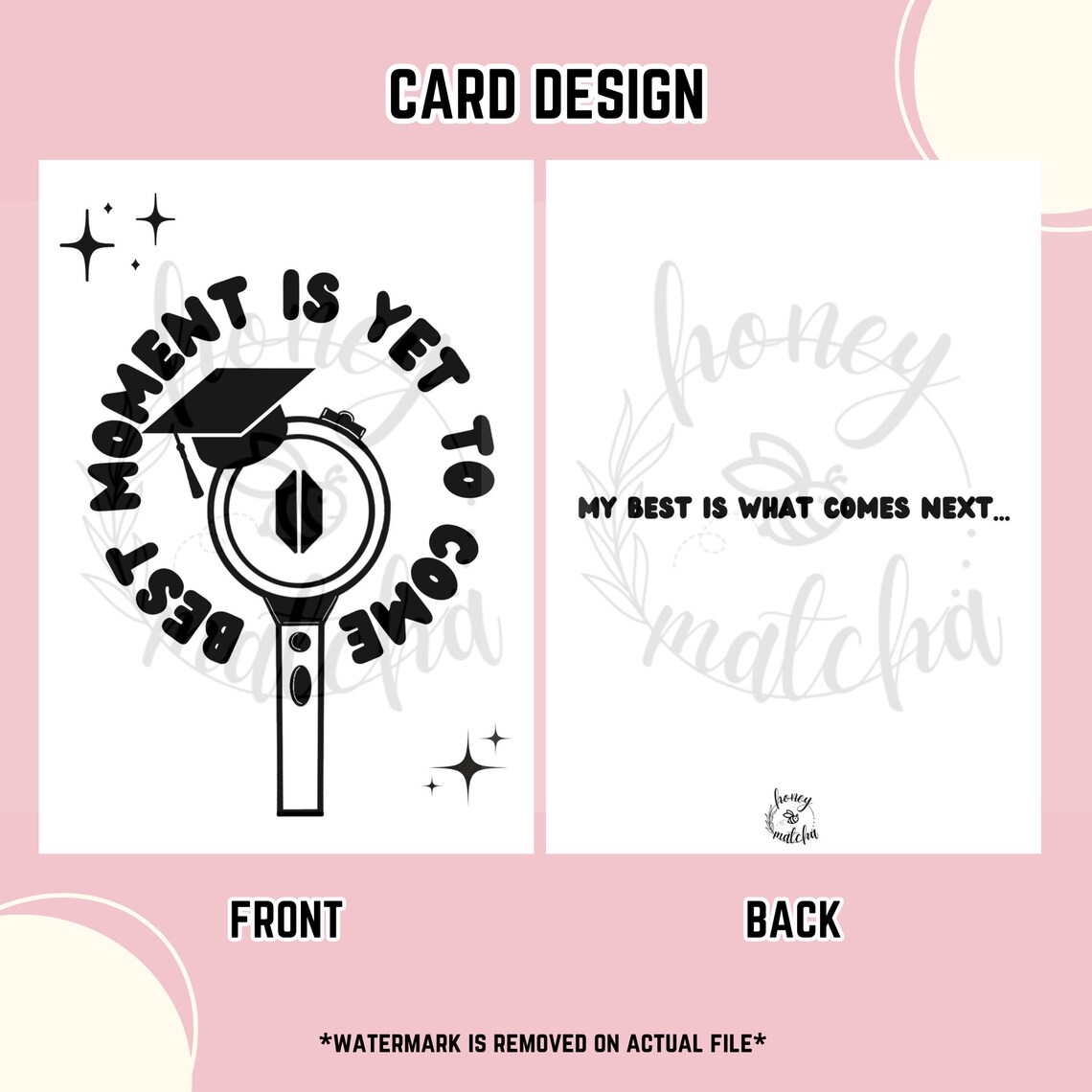 ARMY Graduation Card | Kpop Cards, Kpop Greeting Cards, Graduation ...