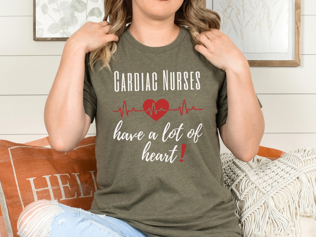 Cardiac Nurse Shirt, Cardiac T-shirt, Heart Nurse Tee, Nursing School ...