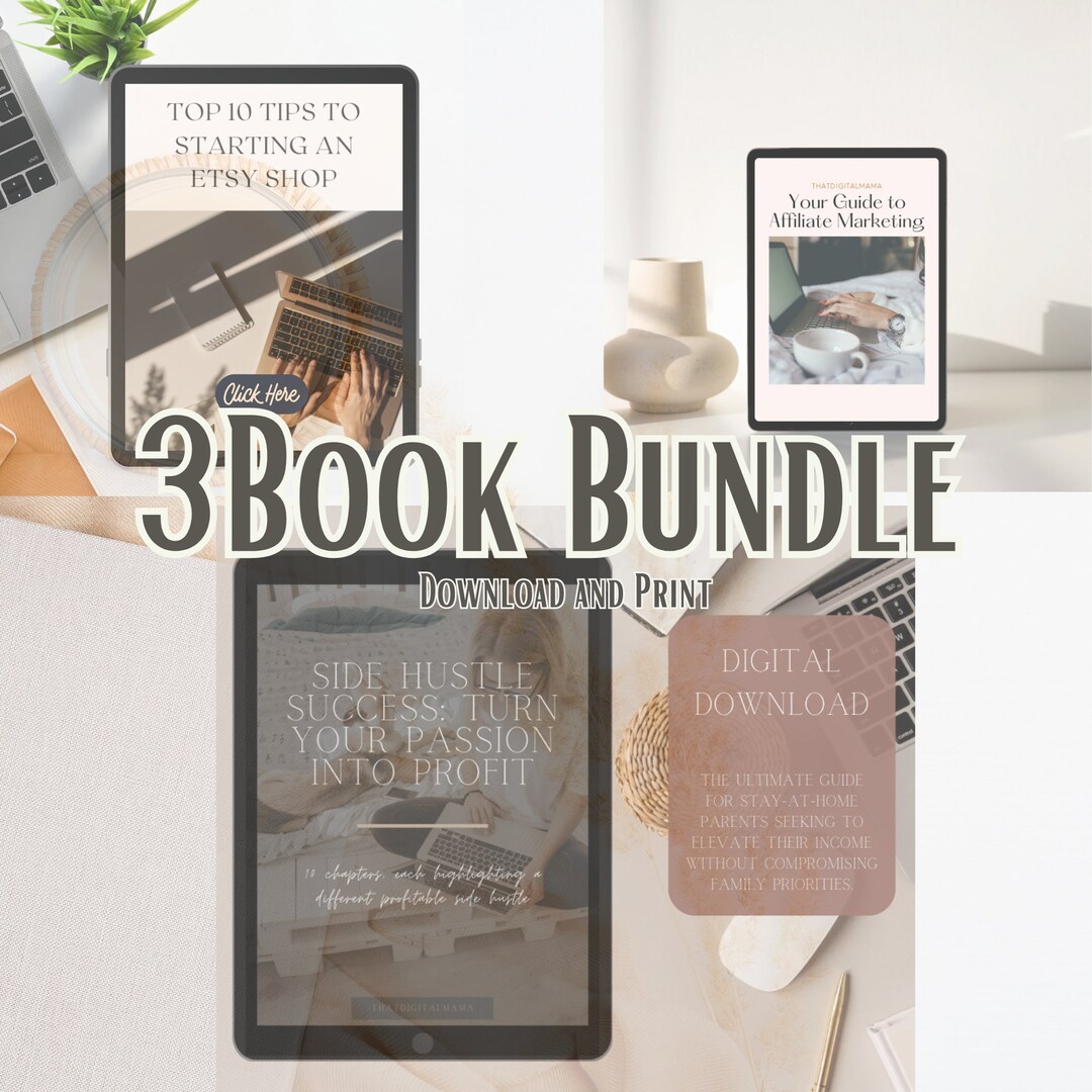 Side Hustle Success Guide Bundle Home-based Side Hustles Stay-at-home Entrepreneur Guide to ...