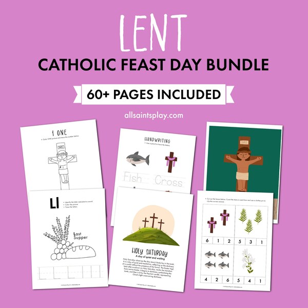 Catholic Worksheet Holy Week - Etsy