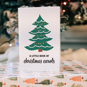 Christmas Carols Booklet | Printable Christmas Caroling Book, Christmas ...