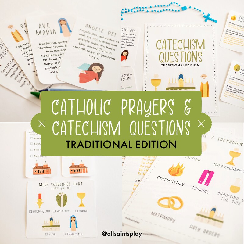 Catechism Card - Etsy