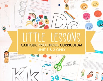 Little Lessons: Catholic Preschool Curriculum Units 3 & 4, Saints for ...