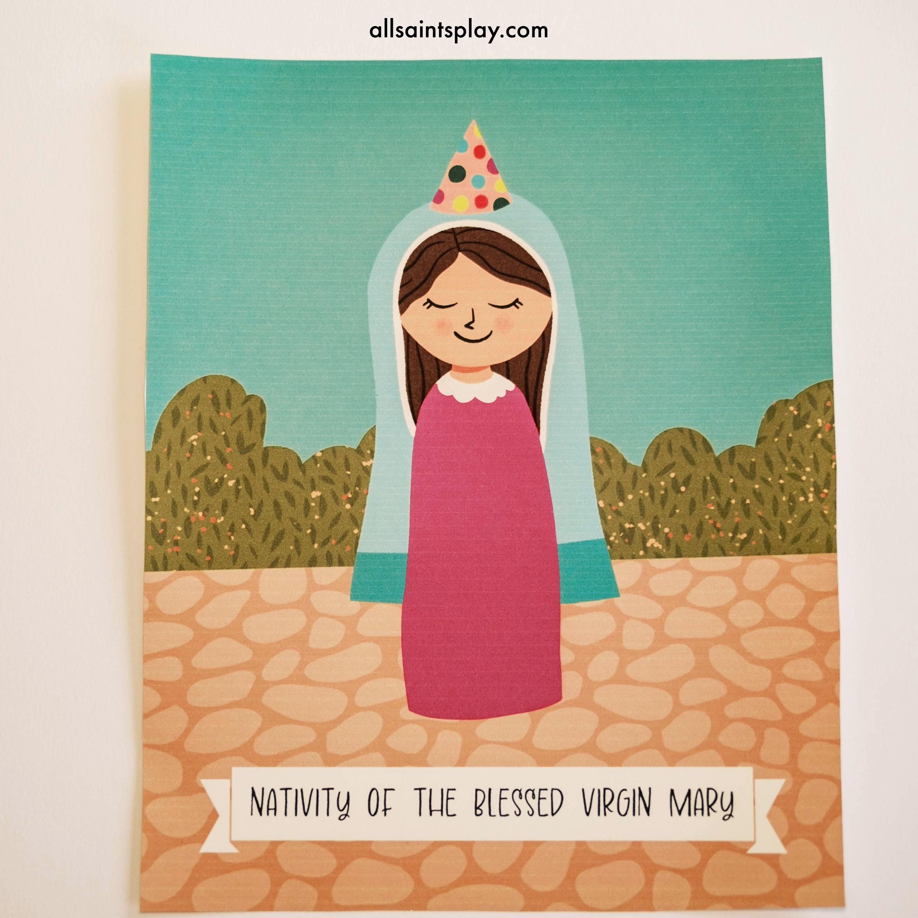 Mary's Birthday Party Celebration Kit | Nativity of the Blessed Virgin ...