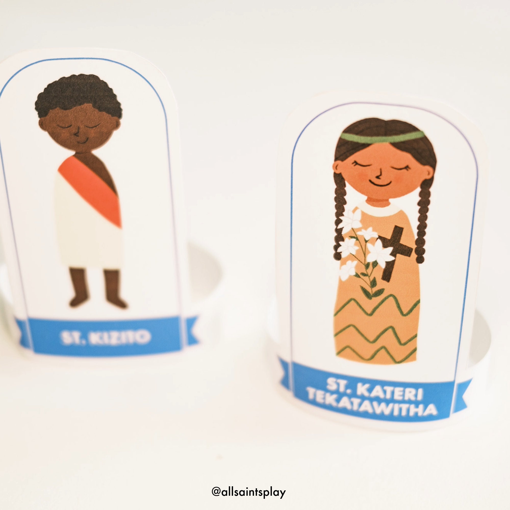 All Saints Bundle: 52 Standing Saints & 52 Candle Covers Liturgical ...