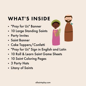All Saints Day Party Celebration Kit | Parish Activity, Homeschooling ...