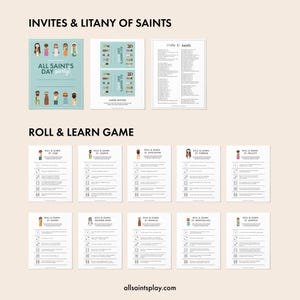 All Saints Day Party Celebration Kit | Parish Activity, Homeschooling ...