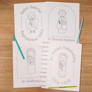 140 Saint Coloring Pages | Printable Saints Activity for Catholic ...