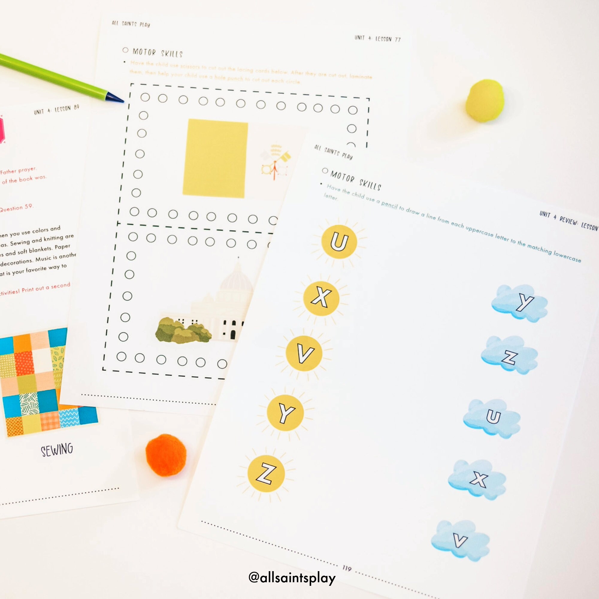 Little Lessons: Catholic Preschool Curriculum Units 3 & 4, Saints for ...