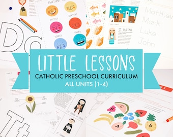 Little Lessons: Catholic Preschool Curriculum Units 3 & 4, Saints for ...