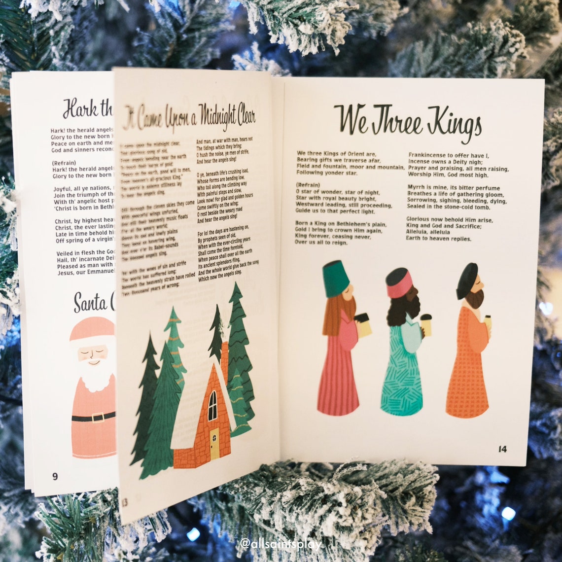 Christmas Carols Booklet Printable Christmas Caroling Book, Christmas ...