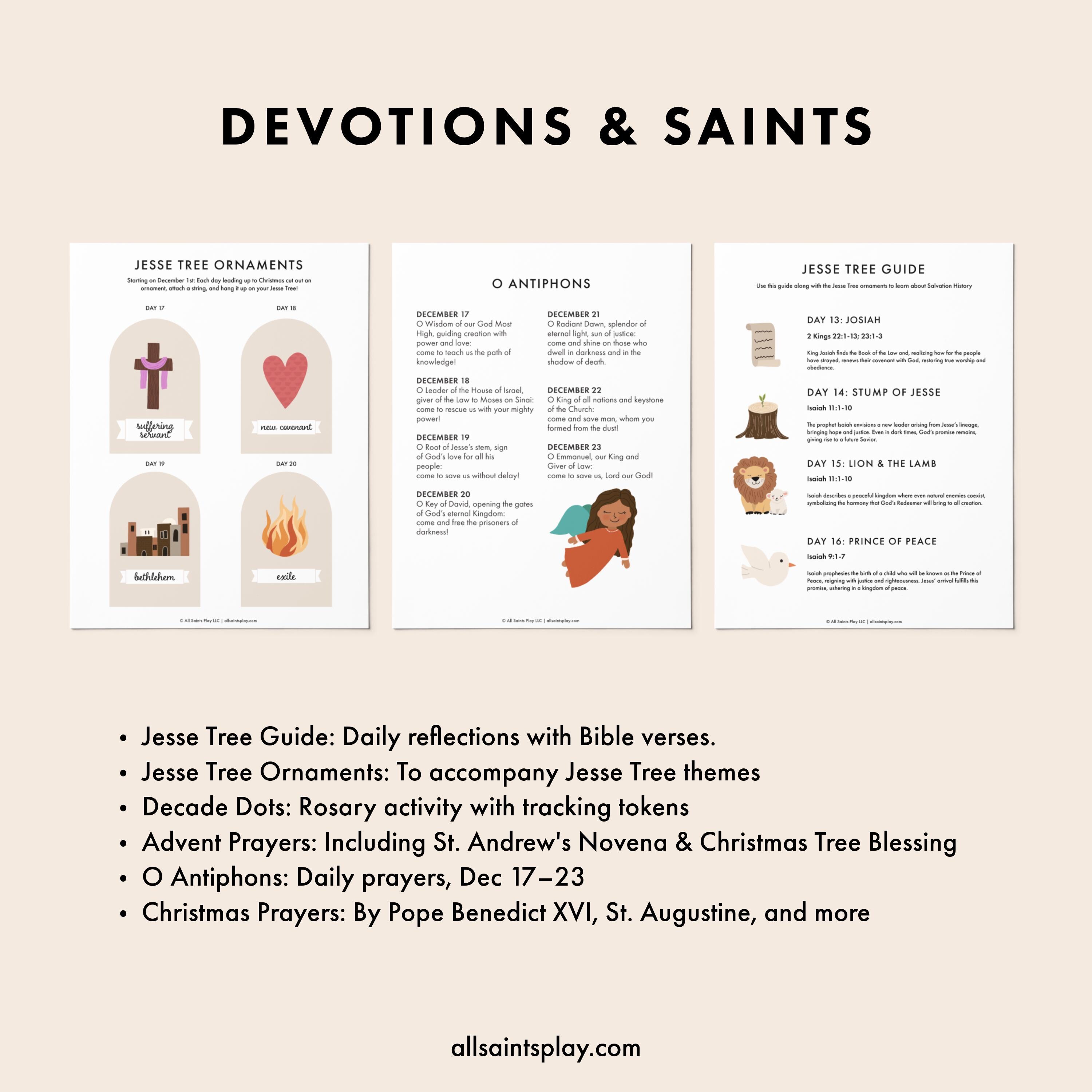 Christmas and Advent Activity Kit | Catholic Holiday Worksheets ...